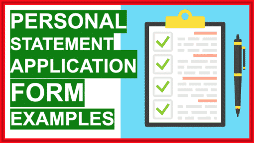 How to Write a Personal Statement | 5 Application Form Examples