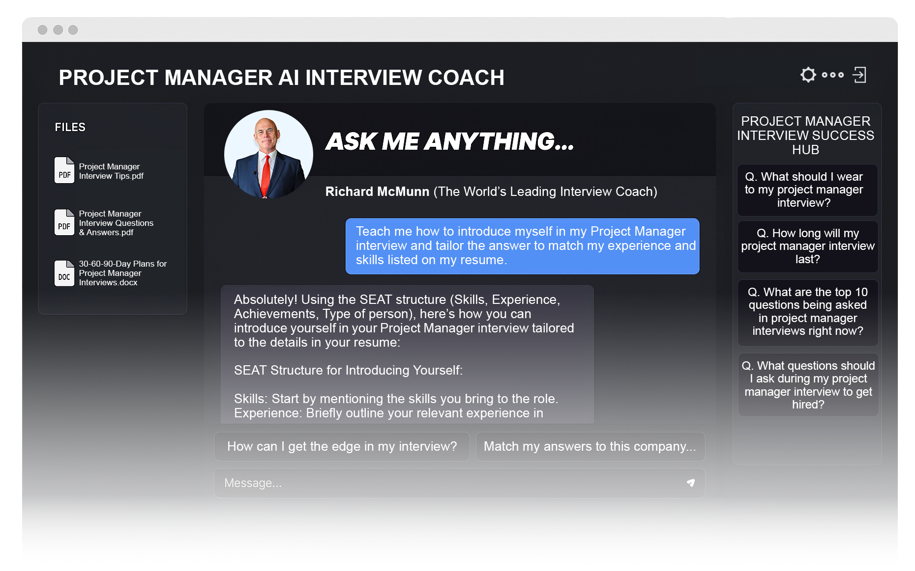 Advanced AI Project Manager Interview Coach | Pass First Time!